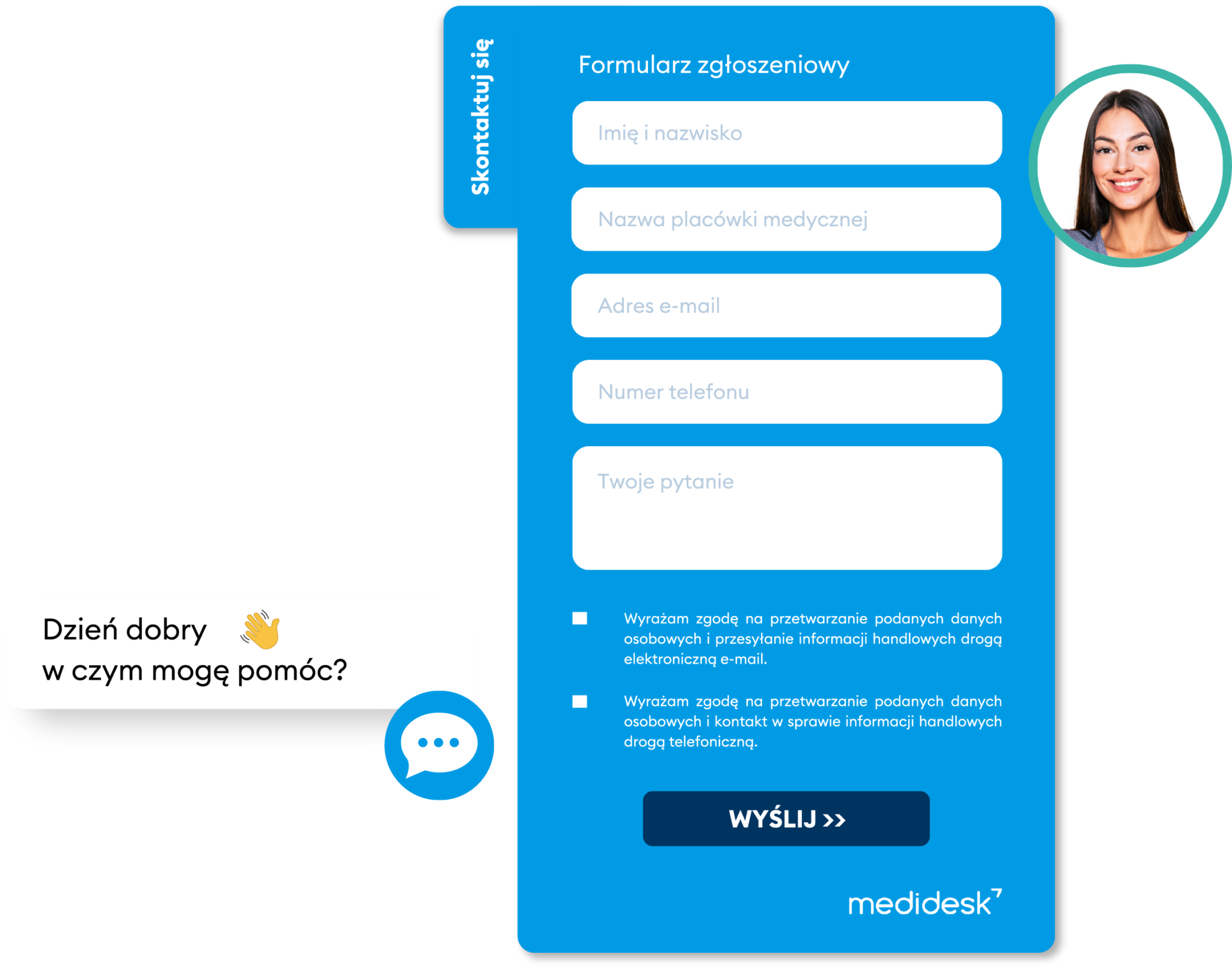 Formularze kontaktowe - Medidesk